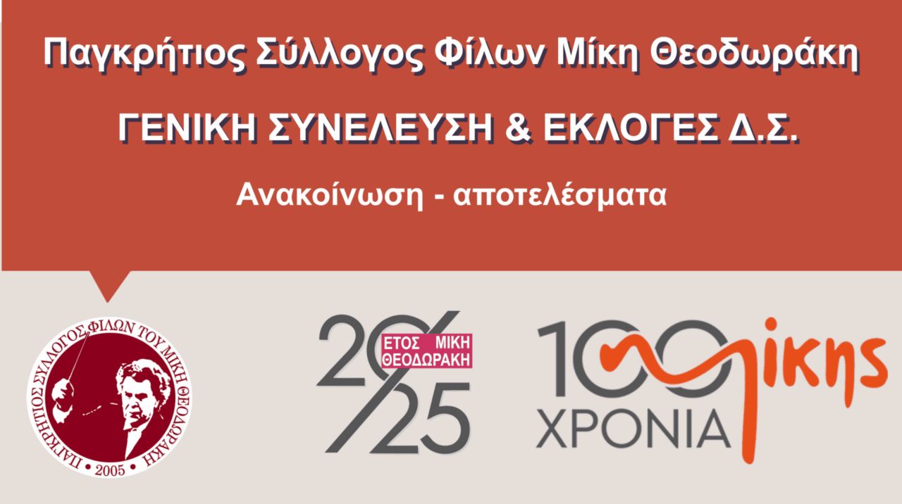 Ανακοίνωση του Παγκρήτιου Συλλόγου Φίλων Μίκη Θεοδωράκη - Μίκης ...